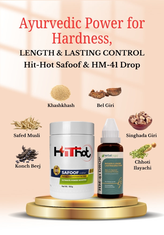 HM-41 + Hit Hot Safoof Combo for Stamina, Timing & Confidence | HerbalMaza